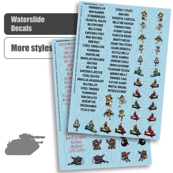 Waterslide Decal Pinup - Etsy