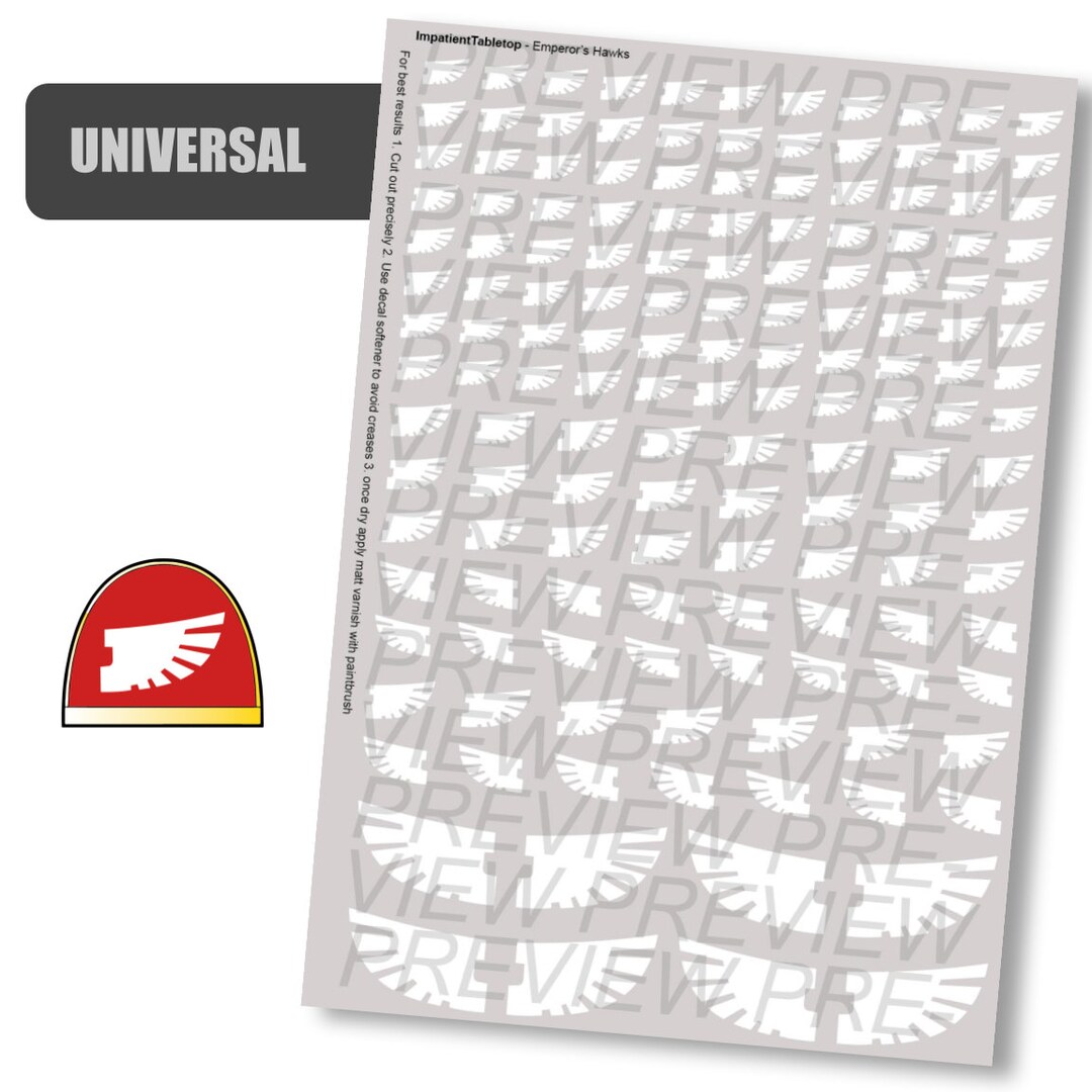 Decals Emperor's Hawks - Etsy