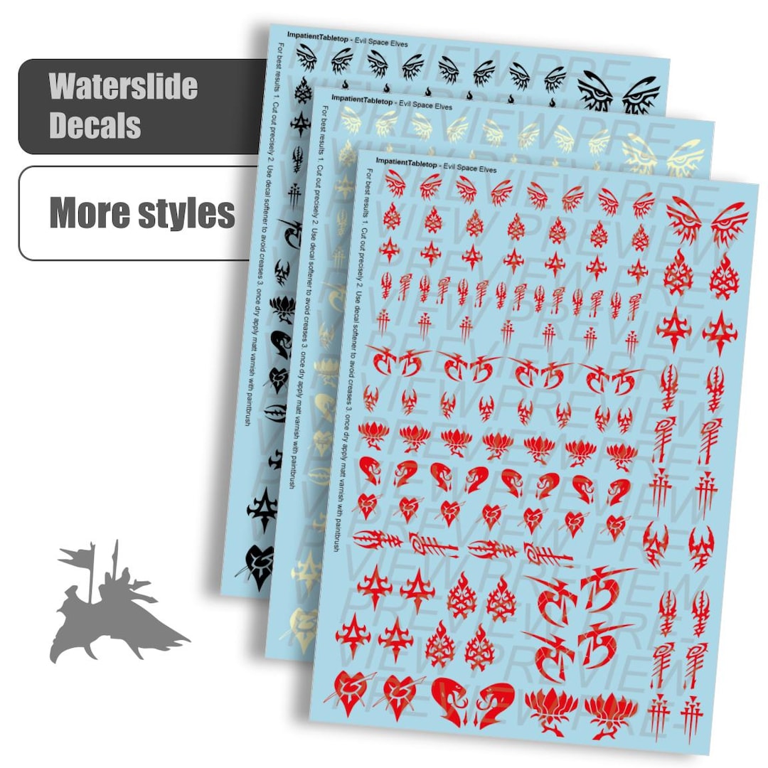 Decals - Evil Space Elves - Etsy