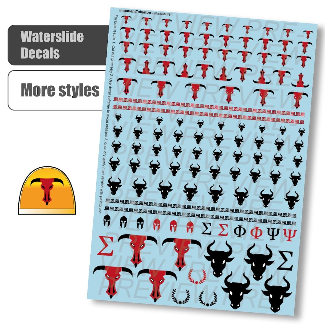 Decals - Minotaurs - Etsy