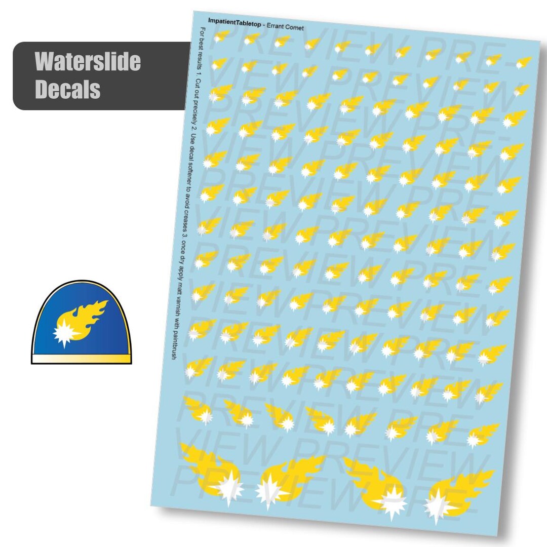 Decals - Errant Comet - Etsy