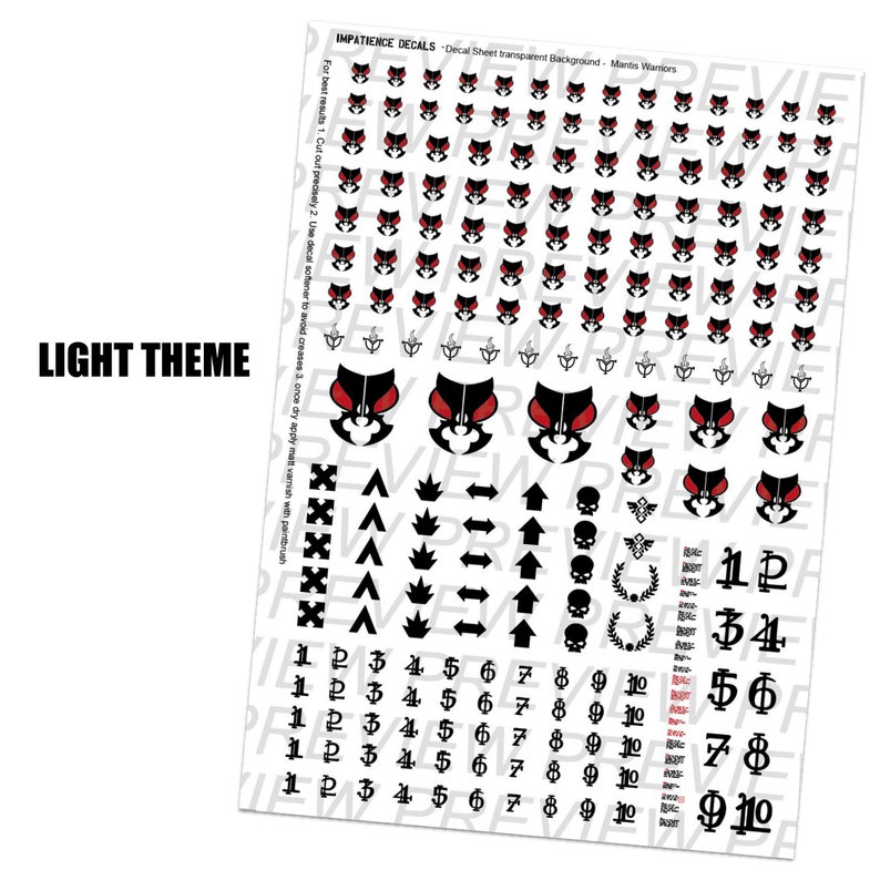 Decals Mantis Warriors - Etsy UK