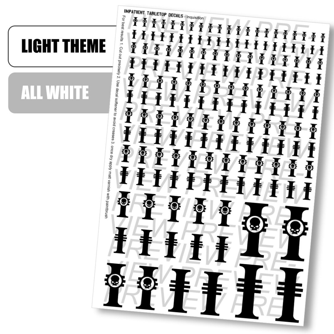 Decals Inquisition - Etsy