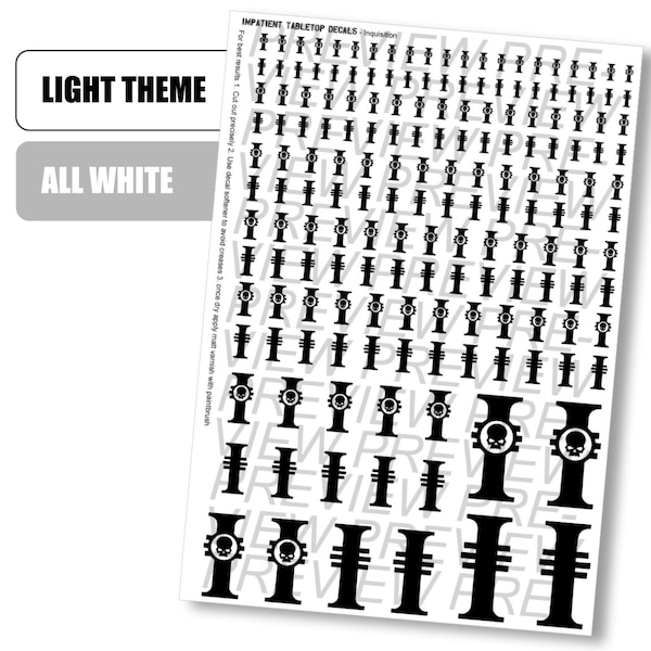 Inquisition Decals - Etsy