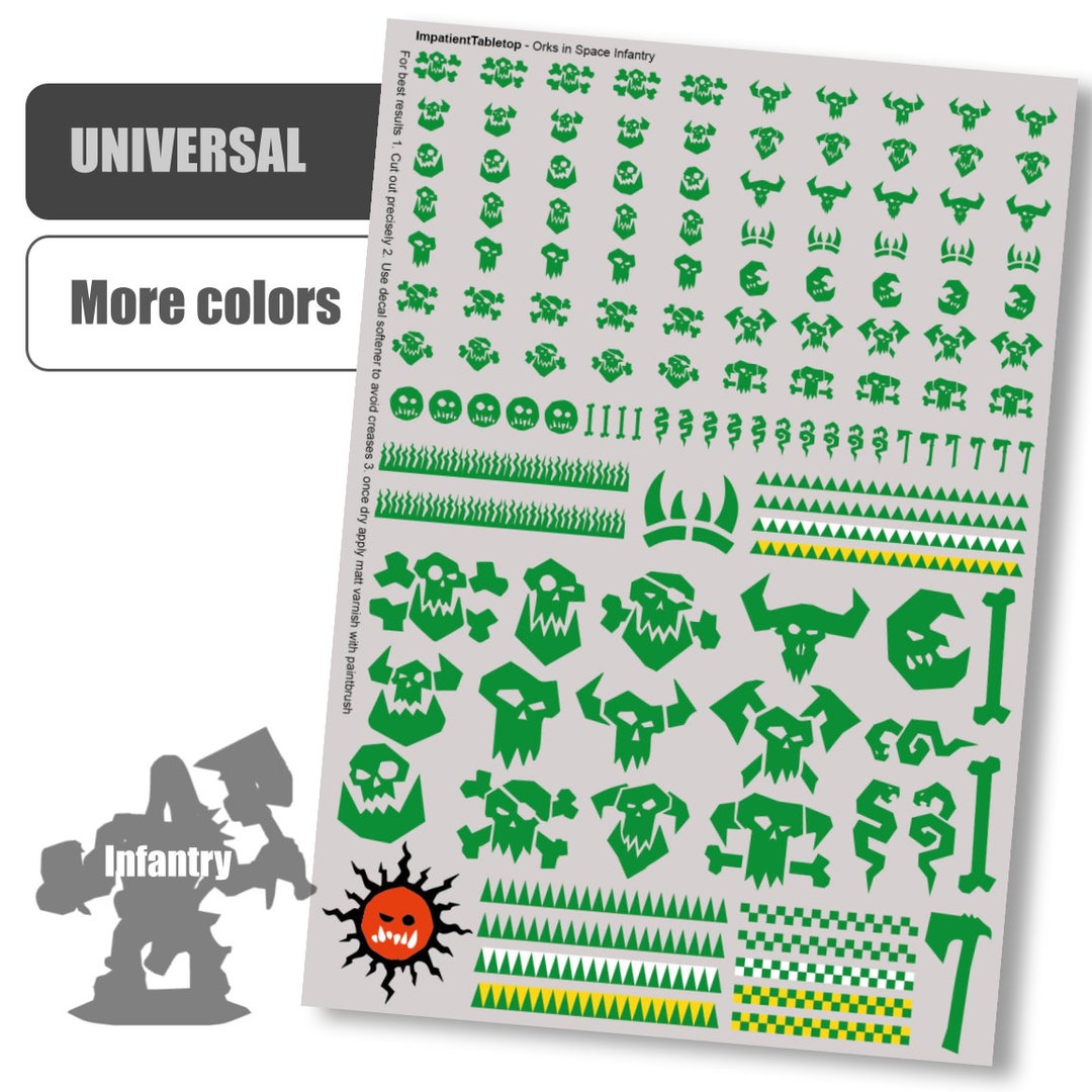Decals Orcs in Space Infantry - Etsy UK