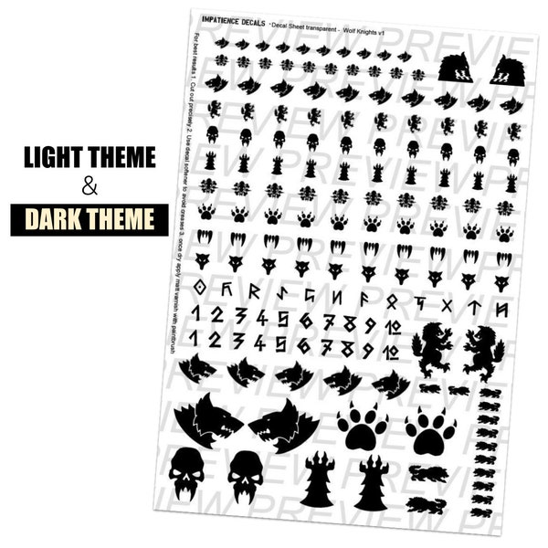 Space Wolves Decals - Etsy