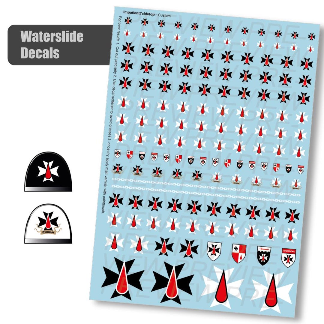 Decals - Blood Templars - Etsy