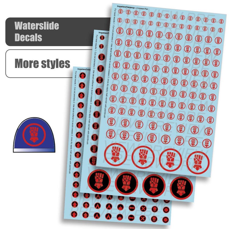 Crimson Fists Decal - Etsy