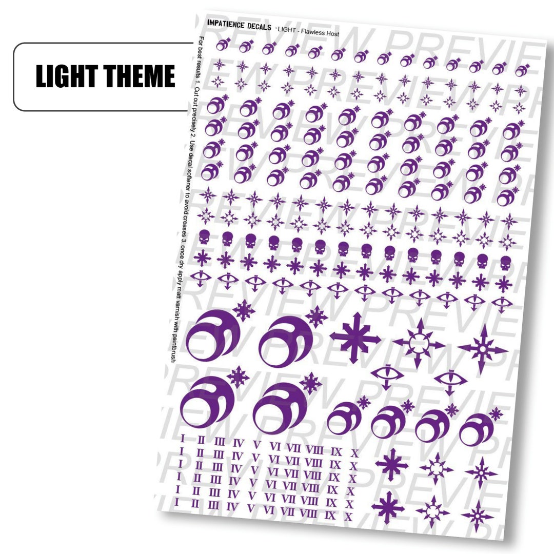 Decals Flawless Host - Etsy