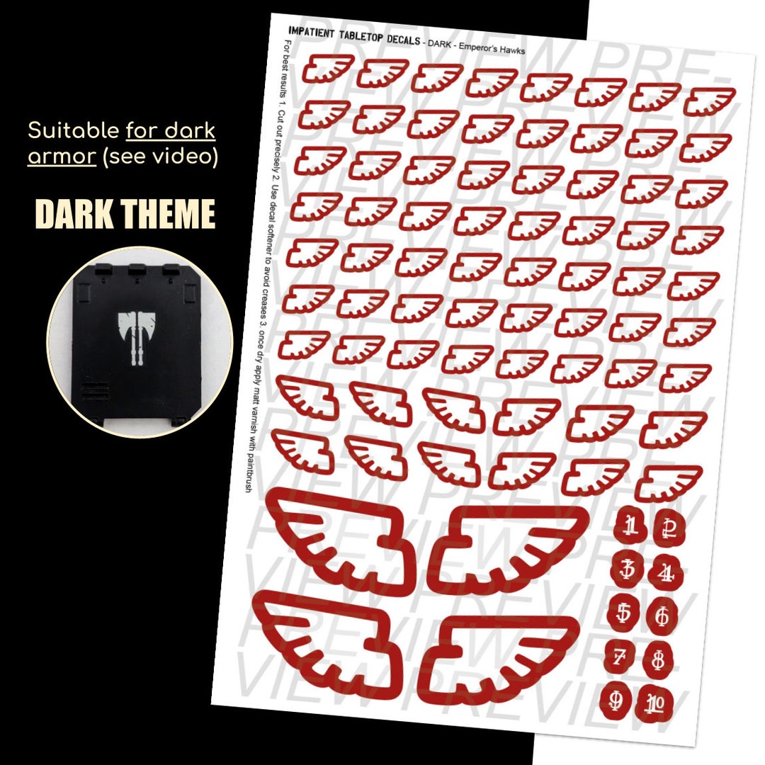 Decals Emperor's Hawks - Etsy