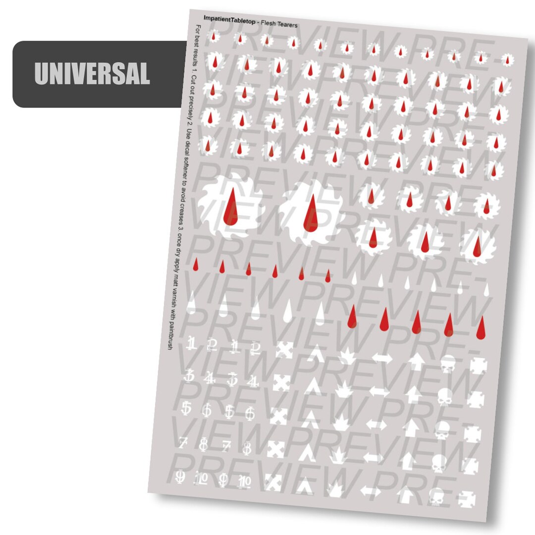 Decals Flesh Tearing Space Knights - Etsy Australia