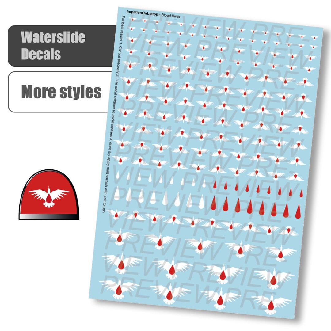 Decals Blood Birds - Etsy Australia
