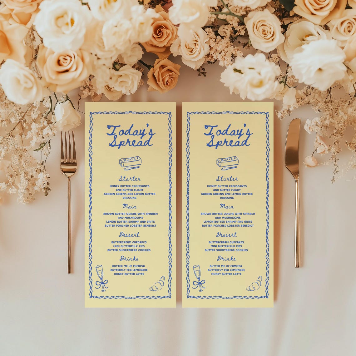 Butter Half Bridal Shower Cupcake Toppers Digital Download | Round ...
