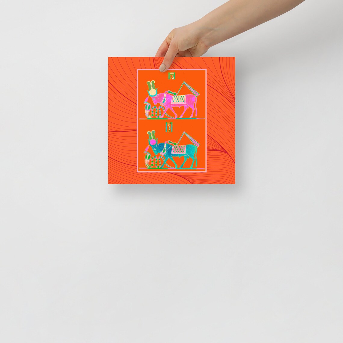 Ancient Egyptian Mnevis Bull Oxen Art Print - Leon Jean Joseph Dubois ...