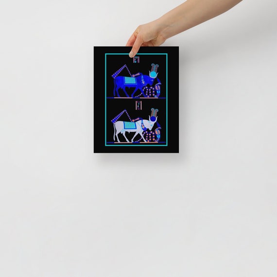 Ancient Egyptian Mnevis Bull Oxen Art Print Leon Jean Joseph - Etsy