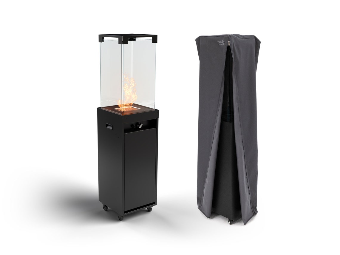 Planika Faro Patio Heater: 8kw Gas Propane Outdoor Fireplace With Cover ...