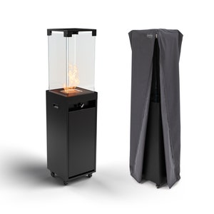 Planika Faro Patio Heater: 8kw Gas Propane Outdoor Fireplace With Cover ...