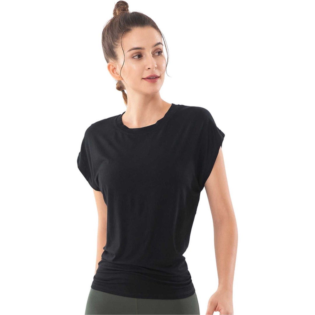 Short Sleeve Open Back Tank TOPS - Etsy