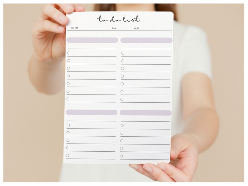 Printable Blank Checklist Planner Checklist Planner Refill - Etsy