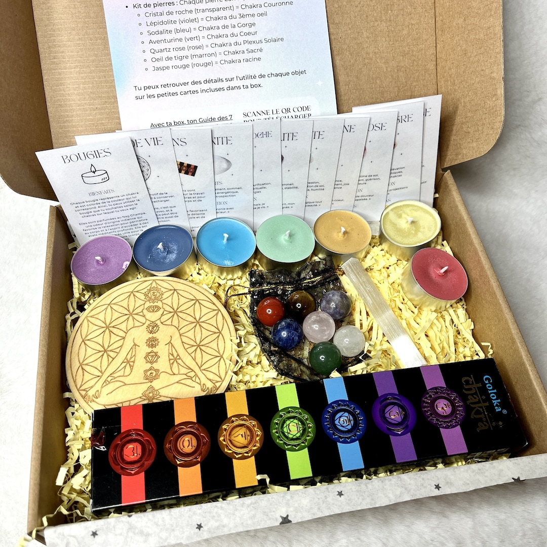 7 Chakras Box Witchcraft Box, Reiki, Energy Work, Well-being, Spiritual ...