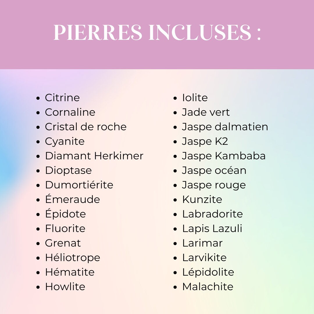 100 Printable Stone Cards (DARK), Semi-precious Stones, Lithotherapy ...