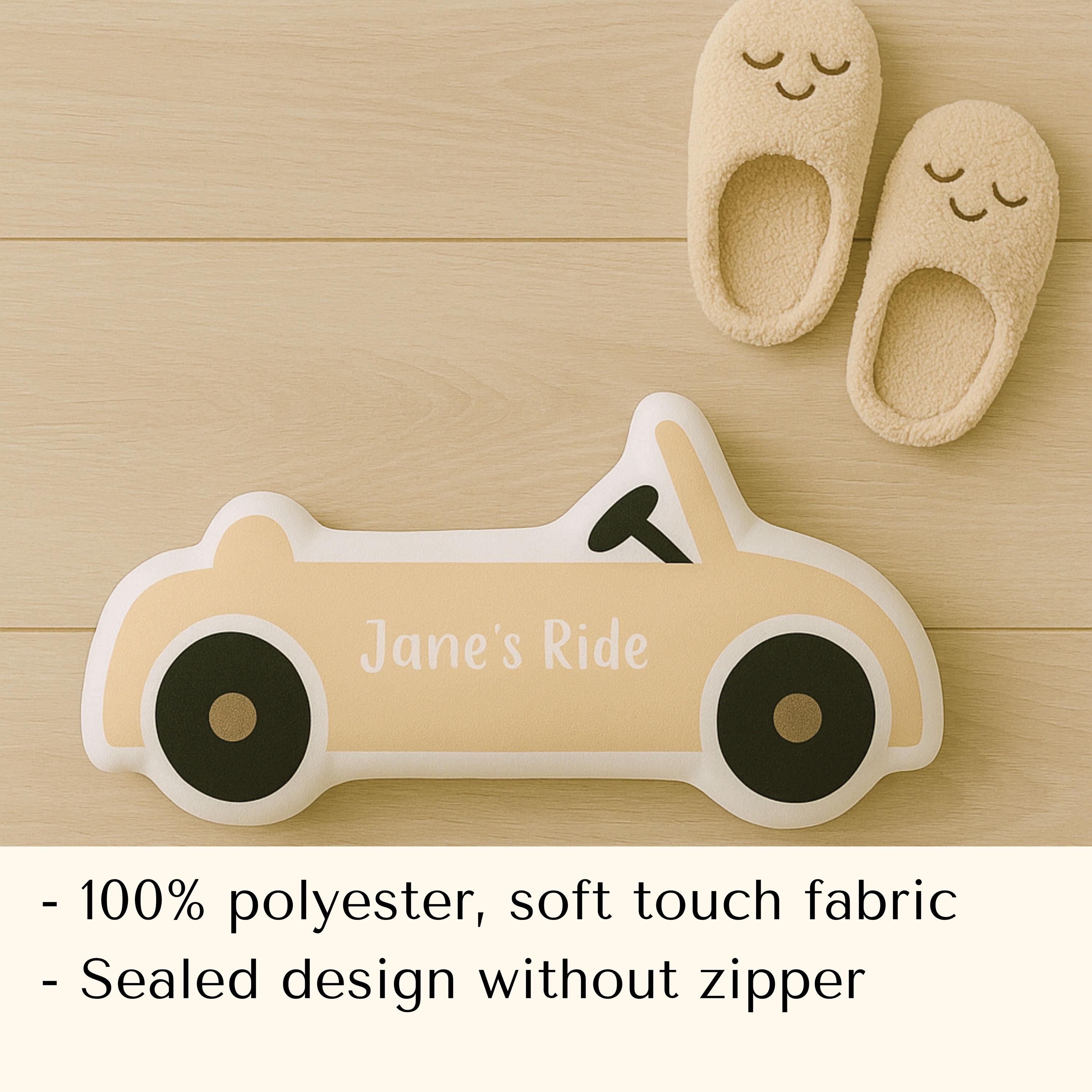 Personalized Convertible Car Pillow – Custom Name Plush Gift for Kids ...