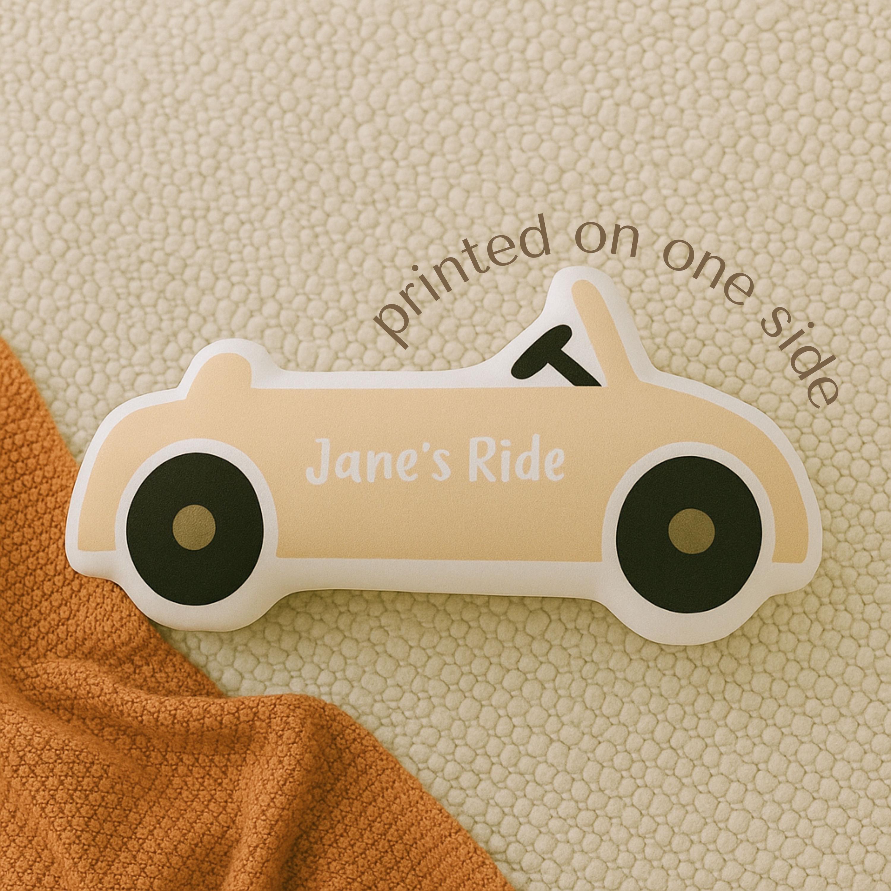 Personalized Convertible Car Pillow – Custom Name Plush Gift for Kids ...