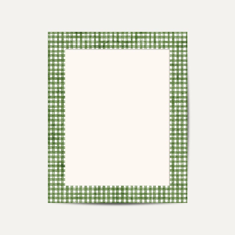 Gingham Picture Mount | Handcrafted Illustrated Patterned Mats ...