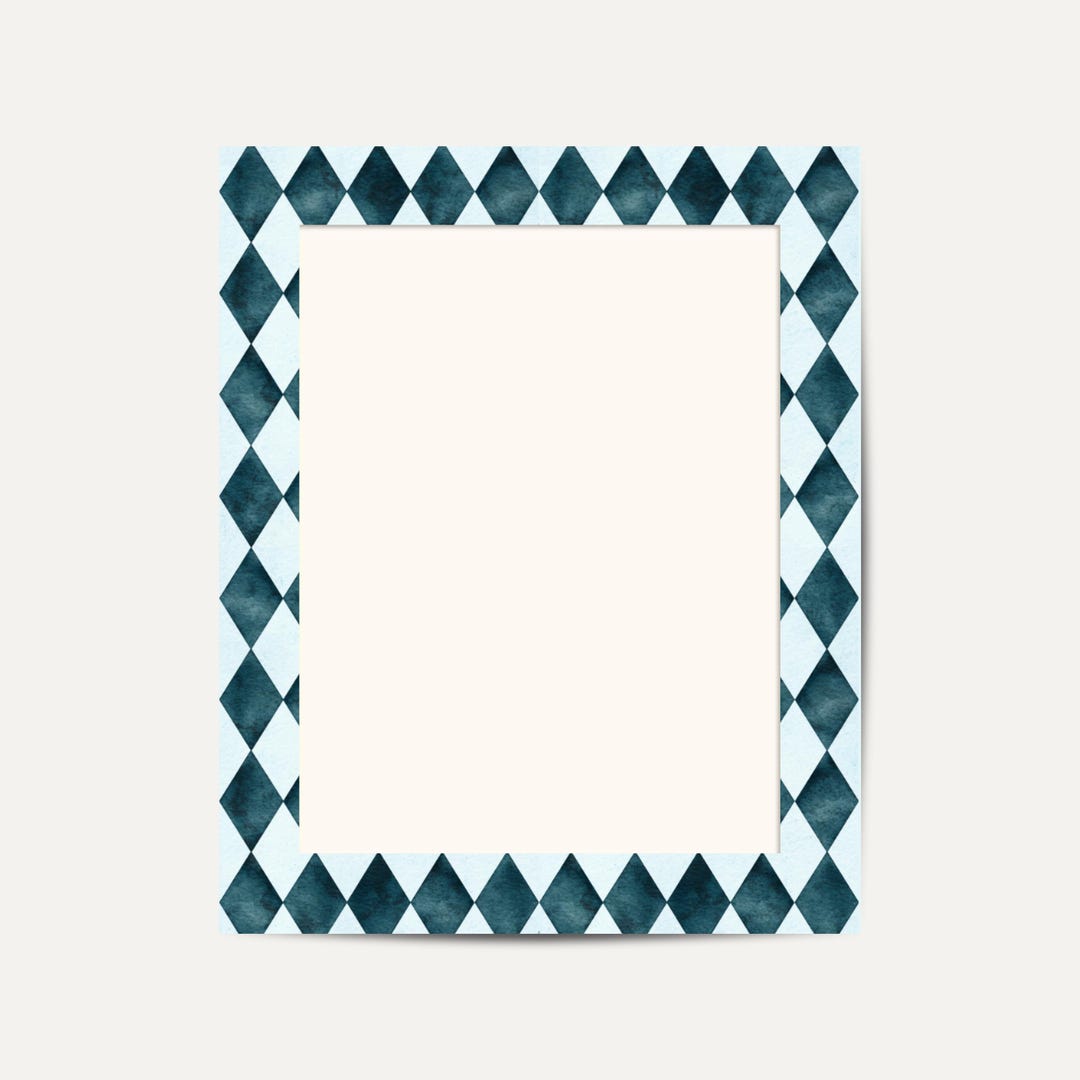 Harlequin Picture Mount | Handcrafted Illustrated Patterned Mats ...