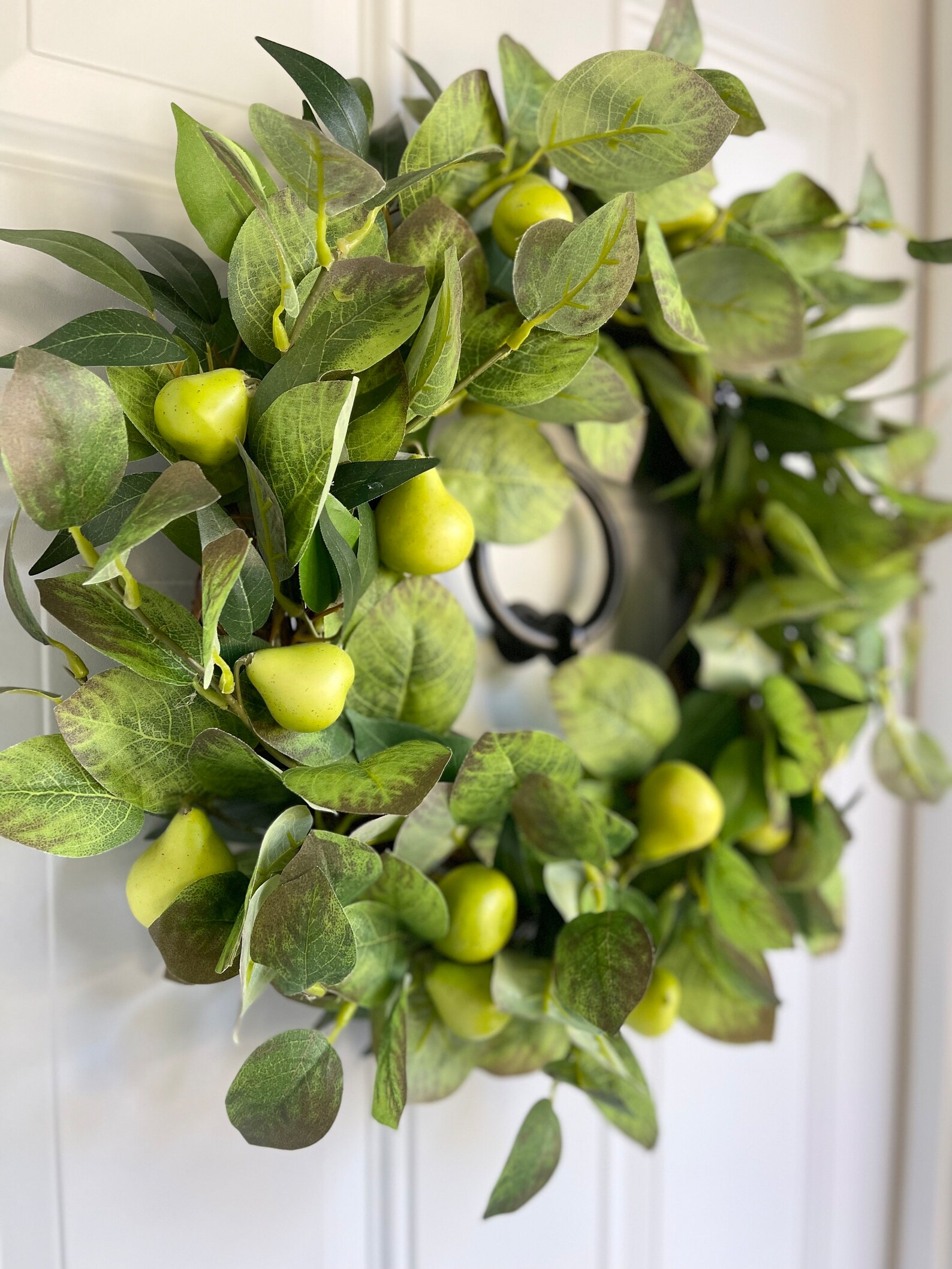 Spring Summer Pear Wreath, Elegant Year Round Fruit Wreath, Everyday ...