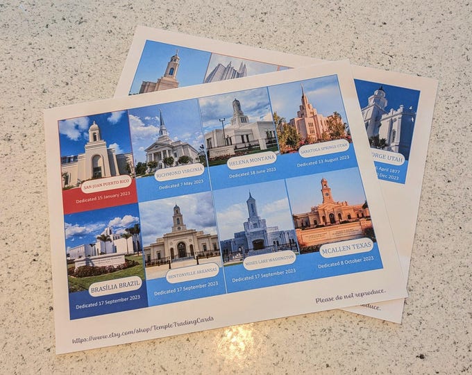 LDS Temple Cards in Tin - Etsy