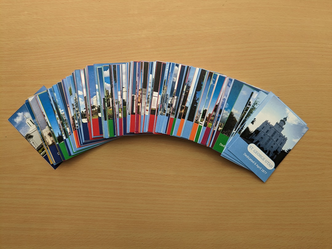 Temple Trading Cards (through 2022) - Etsy