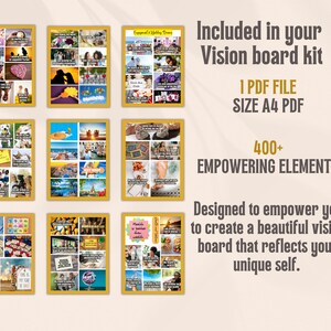 Manifest Your Goals: 2025 Vision Board Kit With 400 Images ...