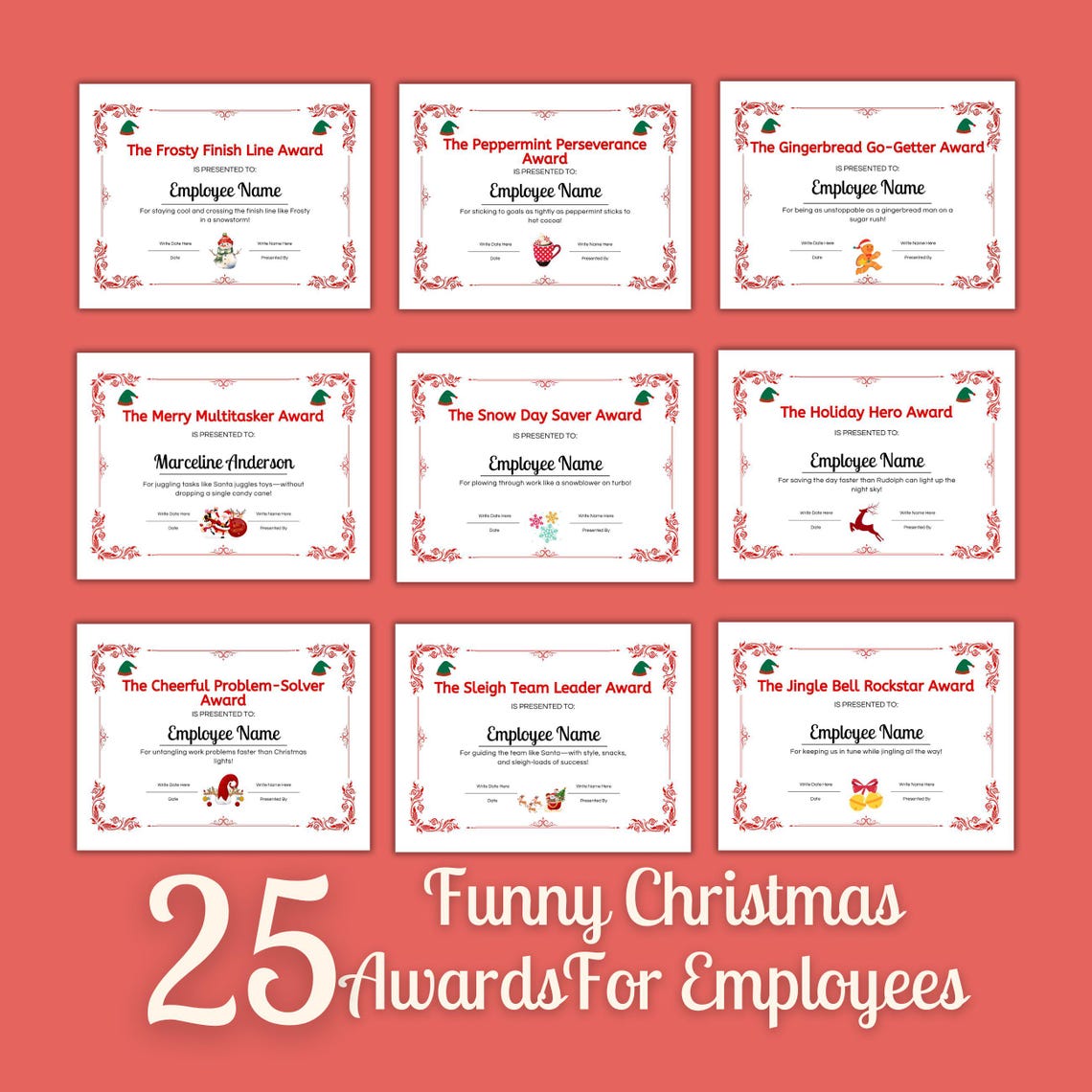 25 Funny Christmas Awards for Employees, Staff Appreciation Team ...