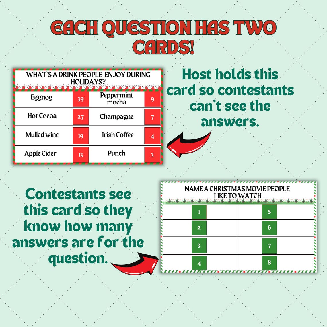 Christmas Friendly Feud Game, Printable Christmas Game, Christmas Party ...