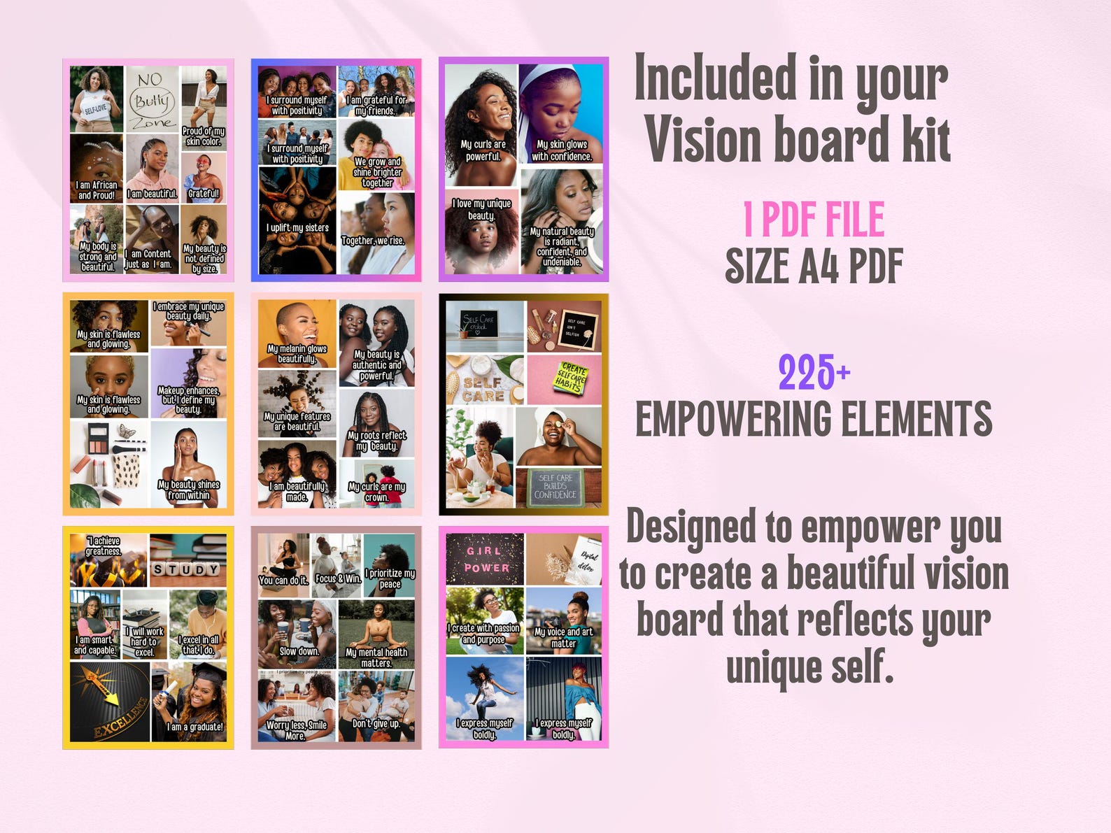 Vision Board Printables for Teen Girls - 225+ Inspiring Images ...