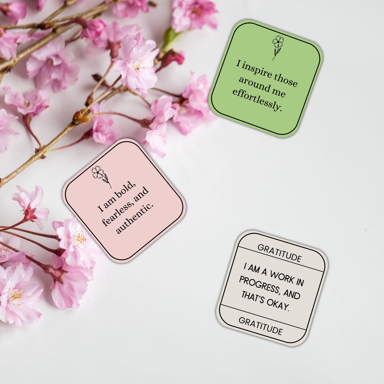 Boost Your Mood: Law of Attraction Cards Set - Printable Gratitude ...