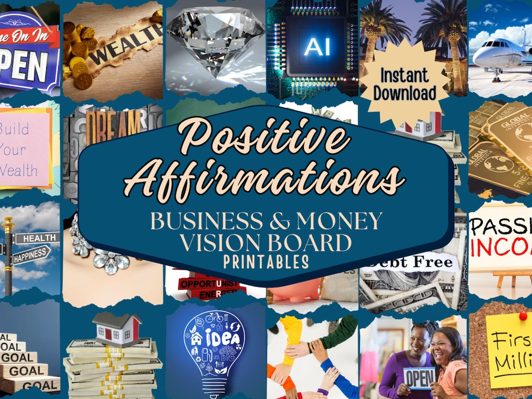 Ultimate Business & Money Vision Board Kit - 250 Printables for ...