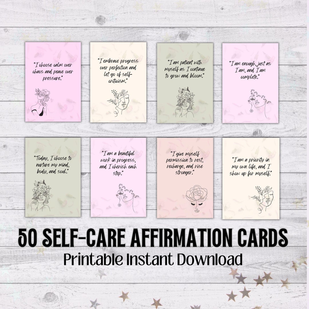 Positive Affirmation Card Deck, Vision Board Printables, Cards for Law ...