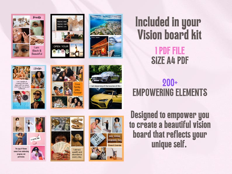 Vision Board Printables for Black Women - 200+ Inspiring Pictures ...