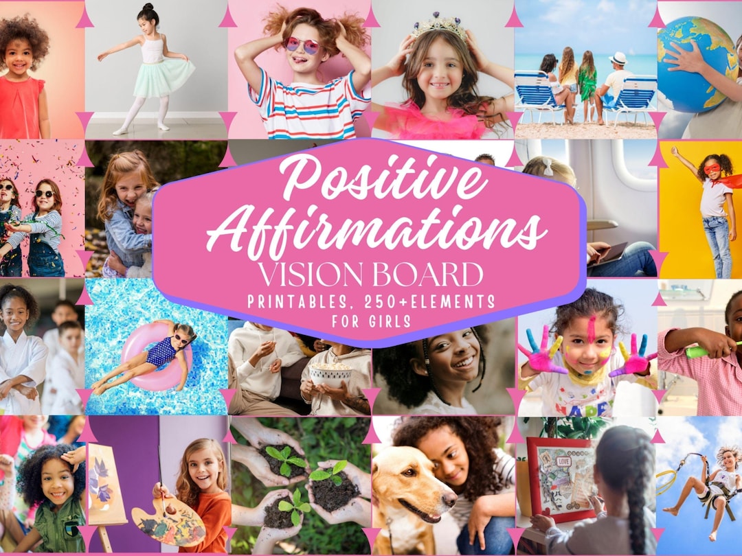 Vision Board Printables for Girls - 250+ Inspiring Images, Positive ...