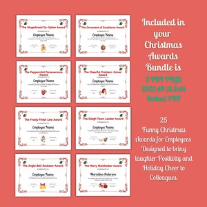 25 Funny Christmas Awards for Employees, Staff Appreciation Team ...