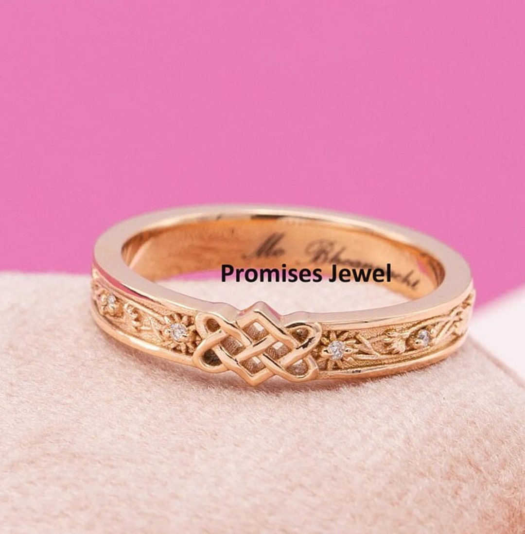 Beautifull Wedding Band,celtic Pattern Weddingband,celtic Knot Ring ...