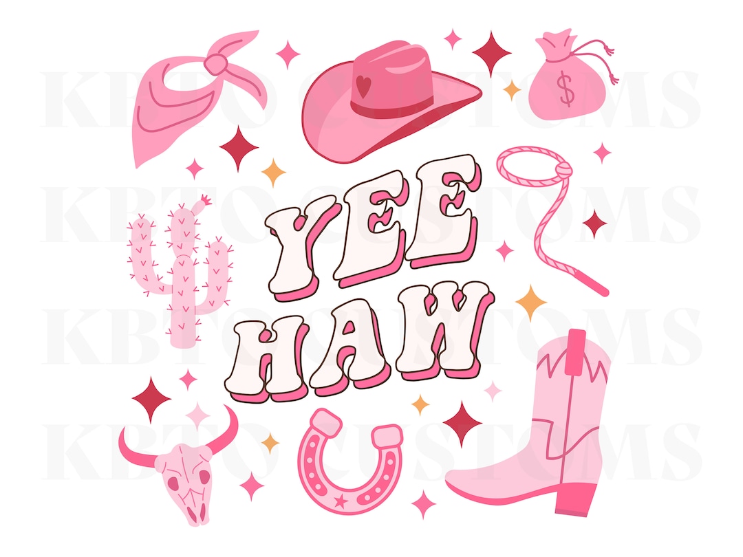 Western Cowgirl Yee Haw Art PNG SVG Sublimation DTF Prints - Etsy