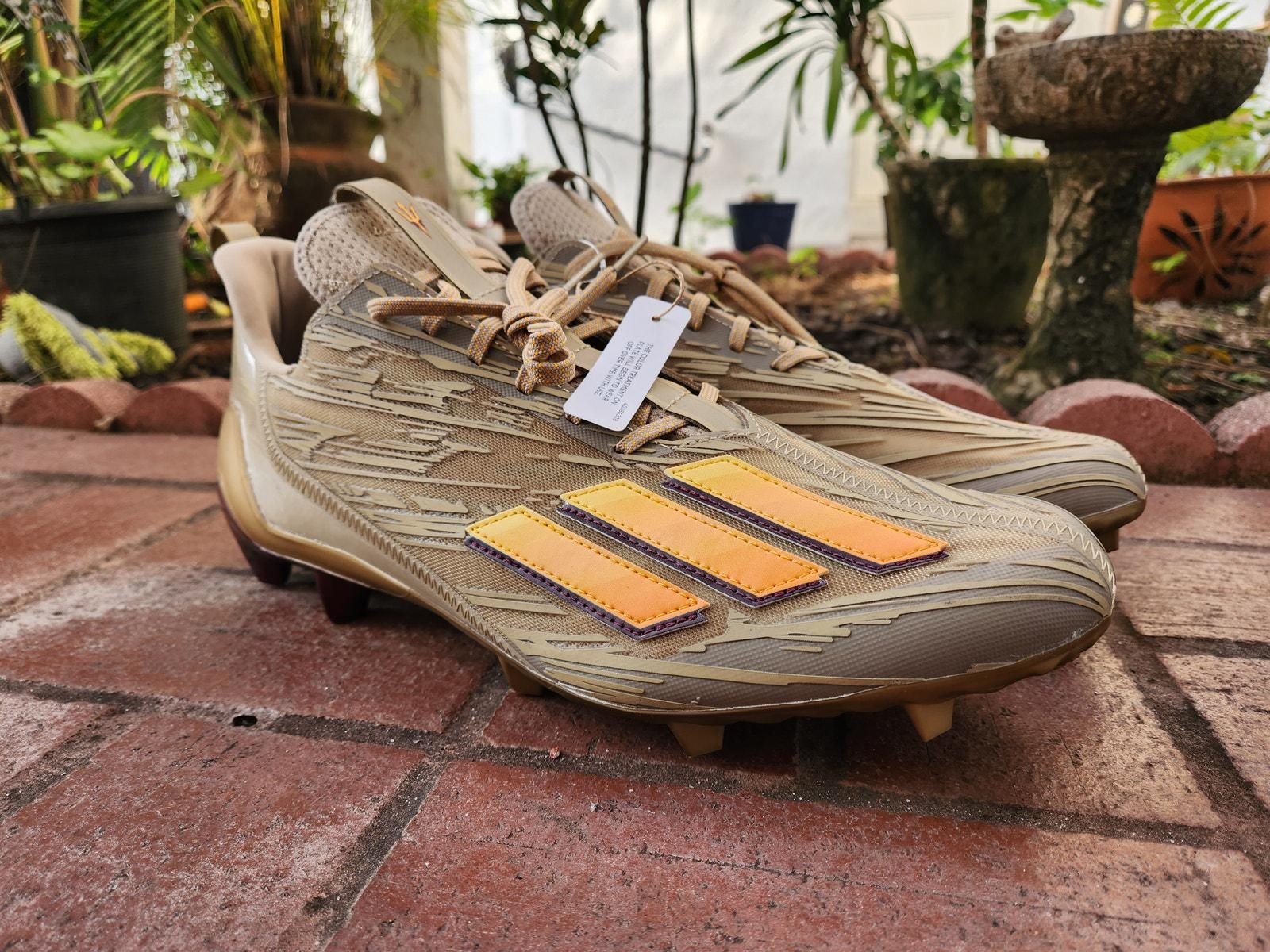 Adidas Adizero Football Cleats New Arizona State Rising Devils Size 15 ...