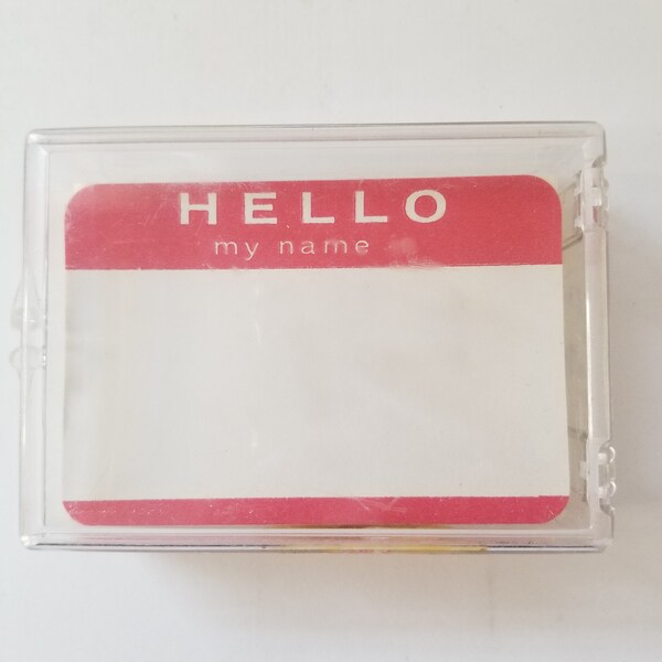 Hello My Name is Sticker - Etsy
