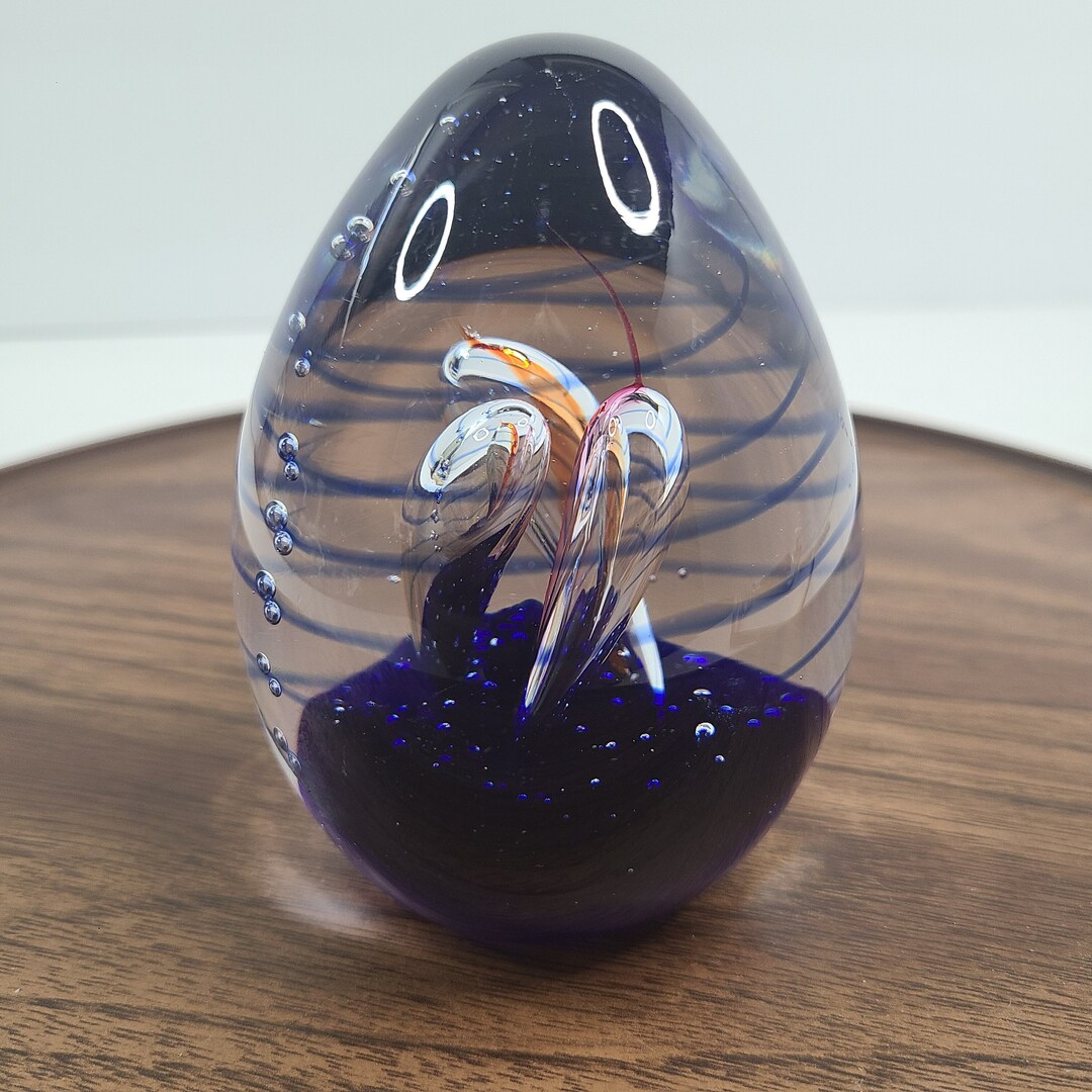 Vintage Art Glass Paperweight, Dynasty Gallery Heirloom Collectibles ...