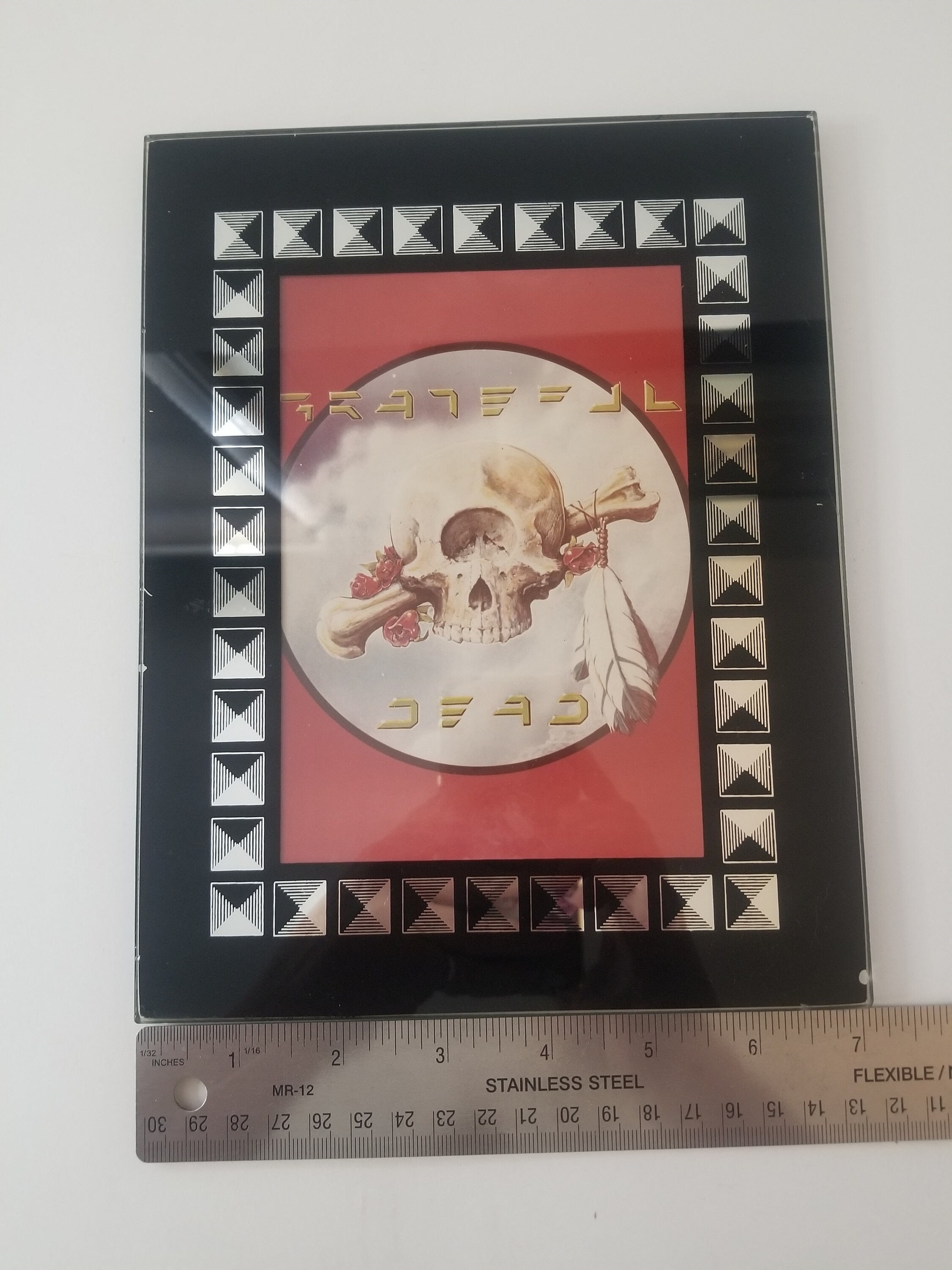 Vintage Grateful Dead Cyclops Skull Logo Art Deco Look Mirror, Rare ...