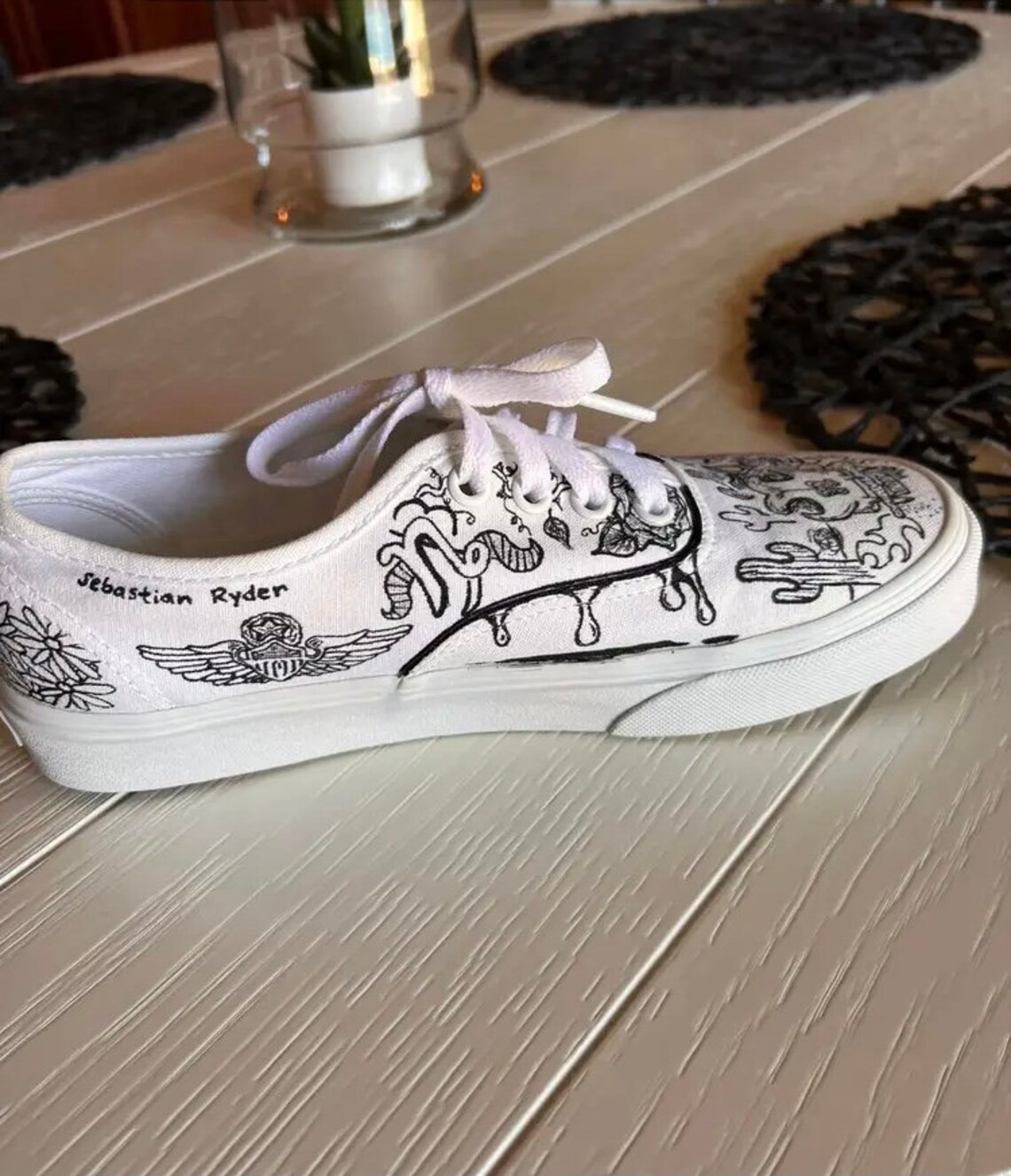 Customized Hand Painted Vans - Etsy
