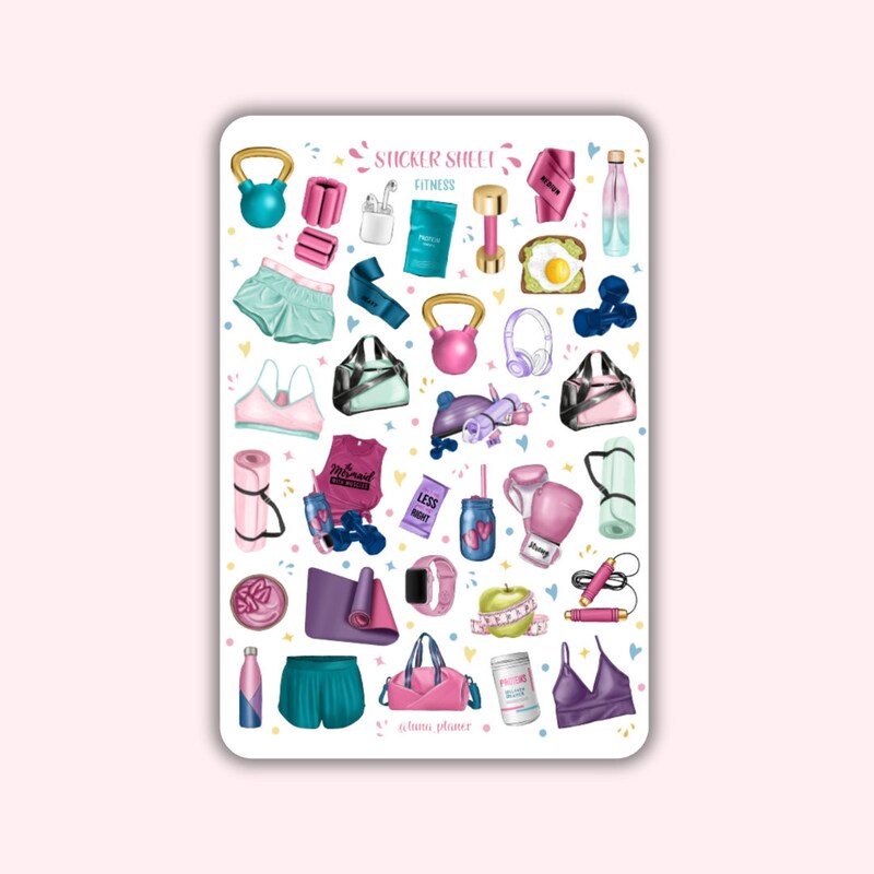 Workout Stickers - Etsy